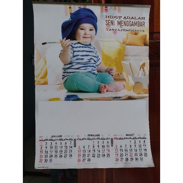 Jual kalender dinding 2023 motif Bayi | Shopee Indonesia