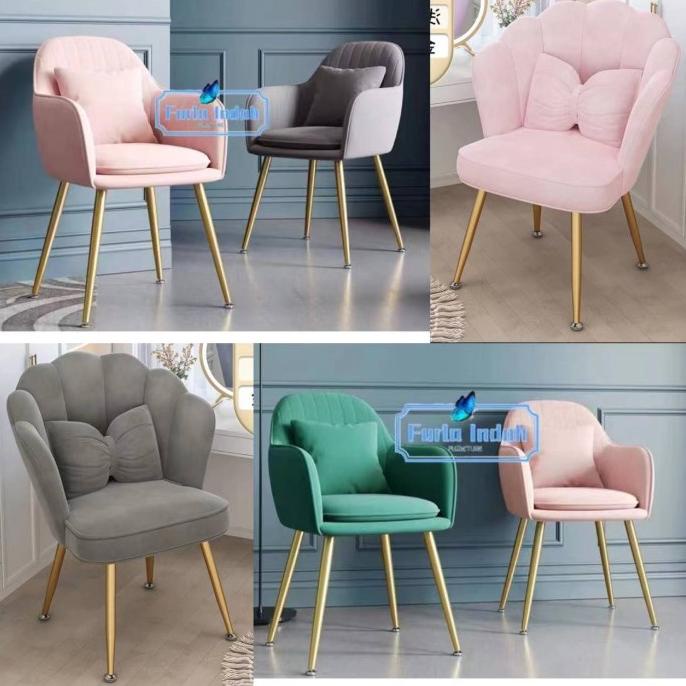Jual kursi cafe kursi makan kursi meja rias IMPOR TYPE W1# | Shopee ...