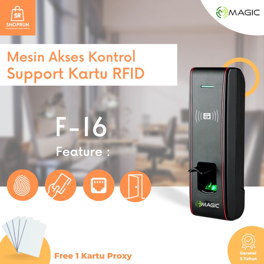 Jual Akses Kontrol Pintu R16 Fingerprint & Kartu Proxy | Shopee Indonesia