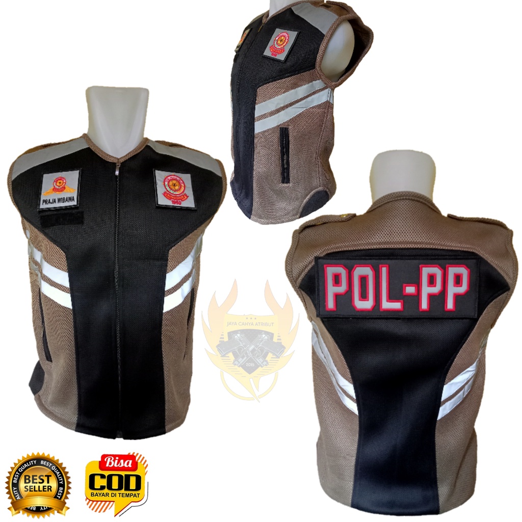 Jual rompi double mesh pol pp /parkir /dishub /security /satpam /proyek /asn /pekerjaan umum ...