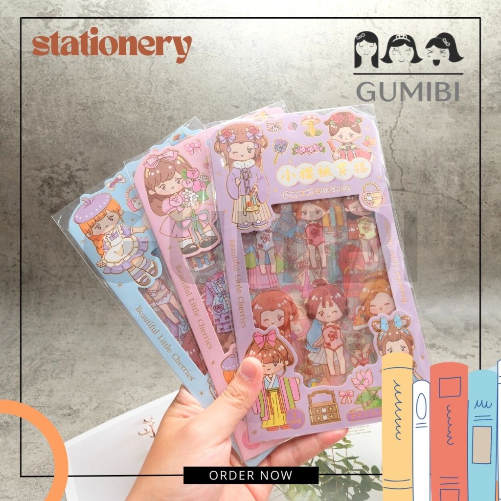 Jual PAKET STIKER ISI 6 LEMBAR STICKER TRANSPARAN ANTI AIR KARTUN LUCU ...