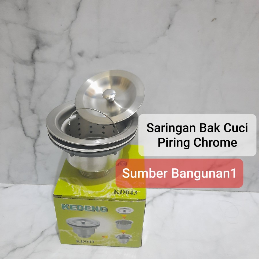 Jual Afur bak cuci piring stenlis zink saringan sampah afur washtafel ...