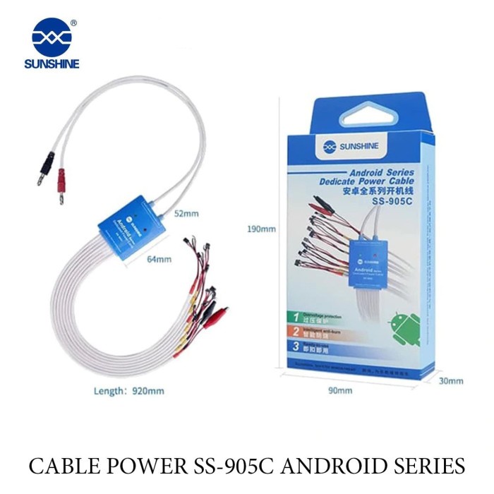 Jual CABLE POWER SUNSHINE SS-905C ANDROID SERIES | Shopee Indonesia