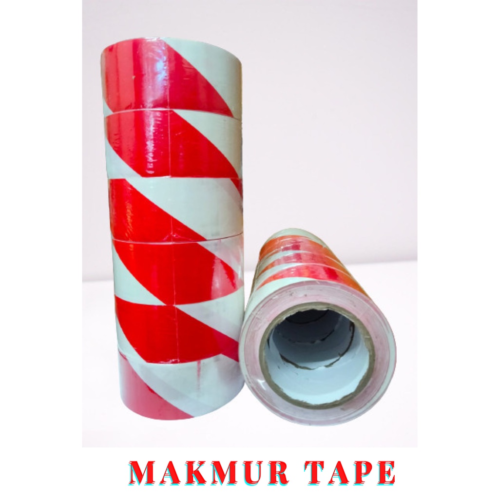 Jual POLICE LINE MERAH PUTIH PVC LAKBAN 48MM X 33MTR PER ROLL | Shopee ...