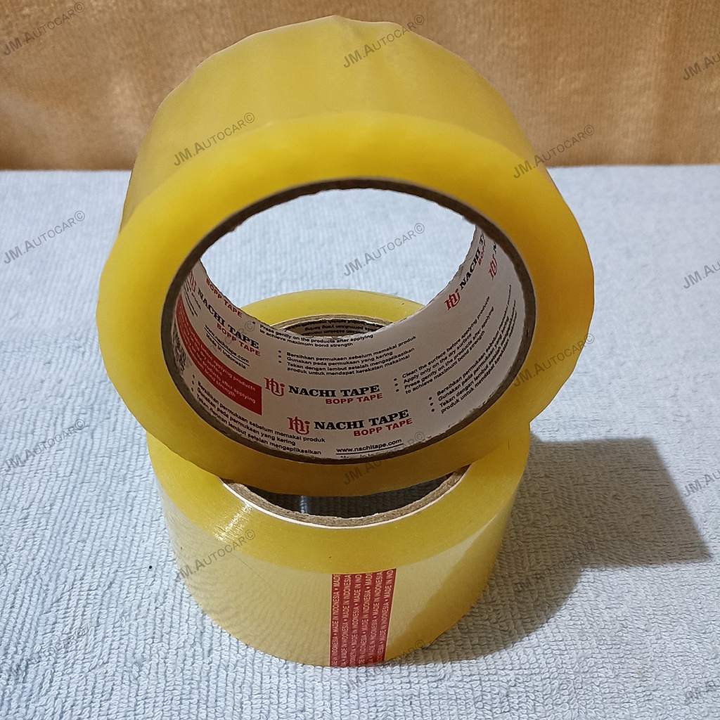 Jual Lakban Isolasi Selasiban Bening Transparan Nachi Tape 2 inci 48mm ...