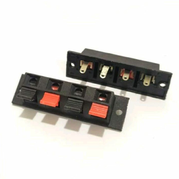 Jual Speaker Terminal 4 Pin Stereo Jepitan kabel Audio Box Power ...