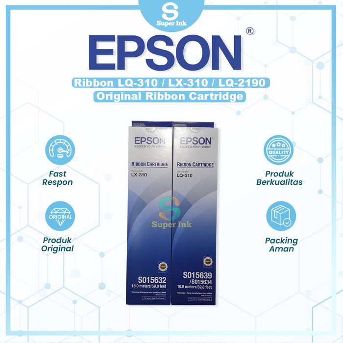 Jual Pita EPSON Ribbon LQ-310/LX-310/LQ-2190 Warna Original - LX310 ...