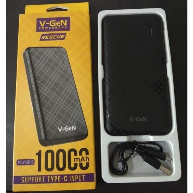 Jual V-GEN V10K16 POWERBANK 10000mAh DUAL OUTPUT PORT USB INPUT MICRO ...