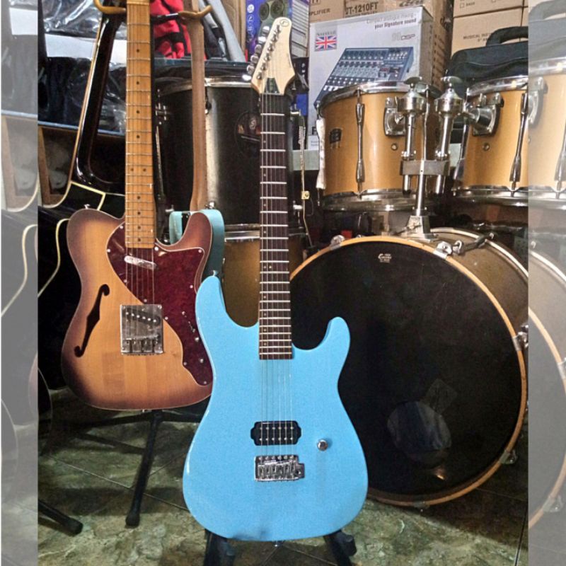 Jual Gitar elektrik Samick SS-51 Humbucker 22F Ocean Blue | Shopee ...