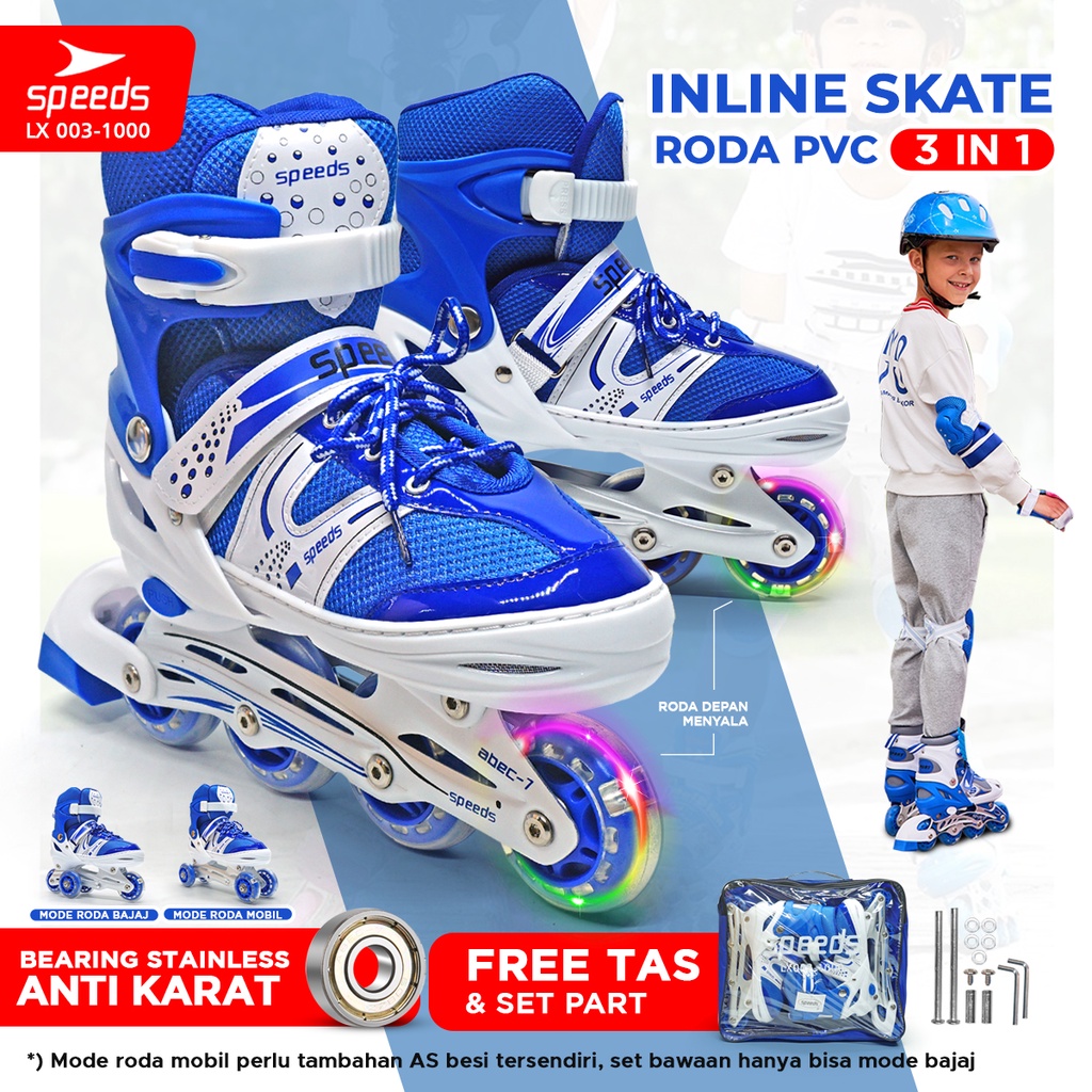 Jual SPEEDS Sepatu Roda Anak / Remaja / Dewasa Inline Roller Skate Roda ...