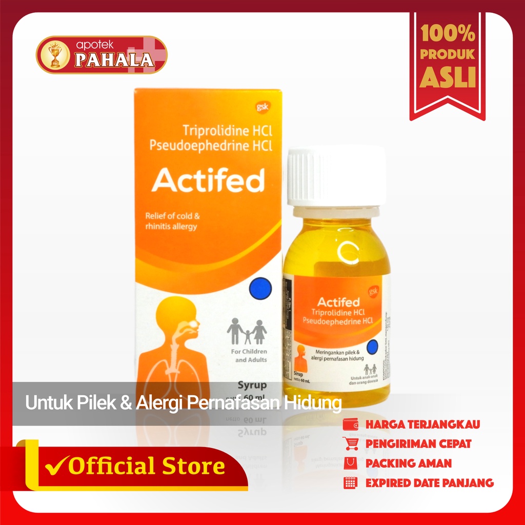 Jual Actifed Syrup 60 ml | Shopee Indonesia