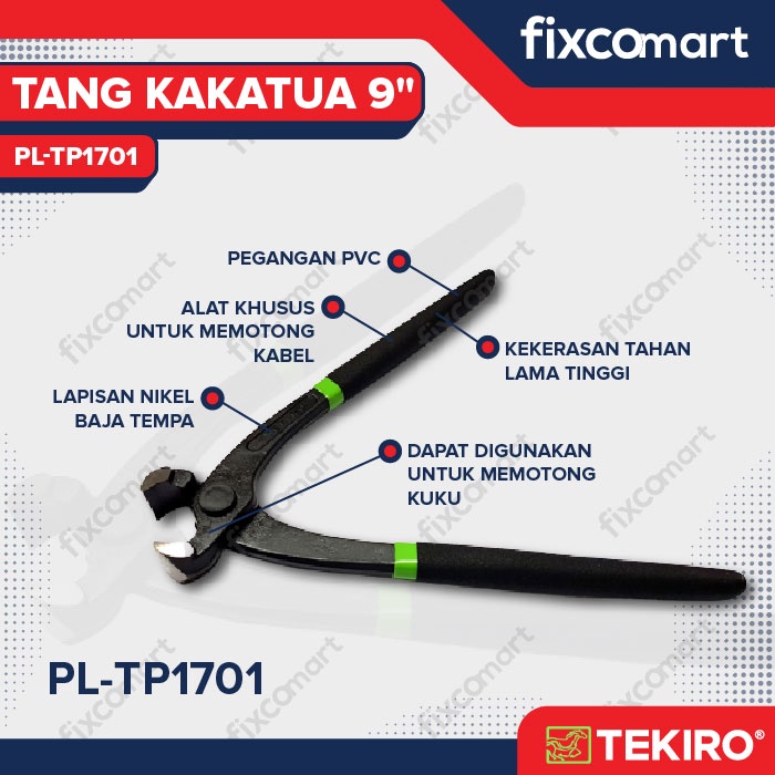 Jual Tekiro Tang Kakatua 9 Inch / Tekiro Tower Pincer / Tang Burung ...
