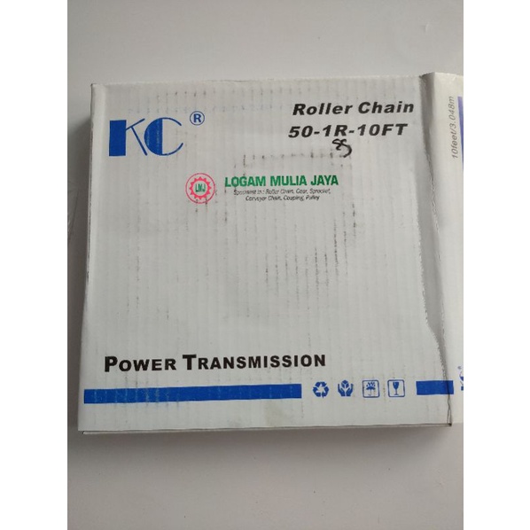 Jual RANTAI RS 50-1 SS KC RS50 SS RS 50SS ROLLER CHAIN RS 50 SINGLE ...
