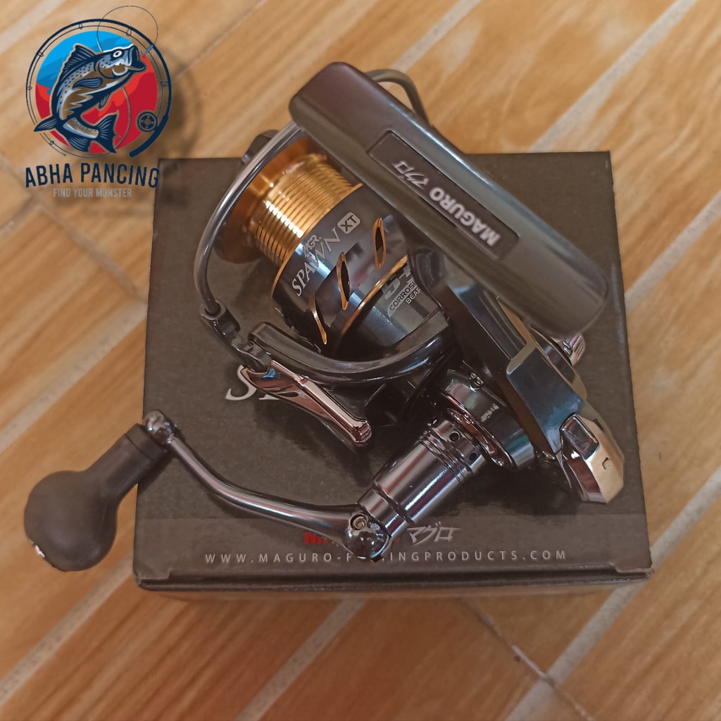 Jual Reel Spinning Power Handle Maguro Spawn XT Stainless Steel Main Shaft Super Strong ...