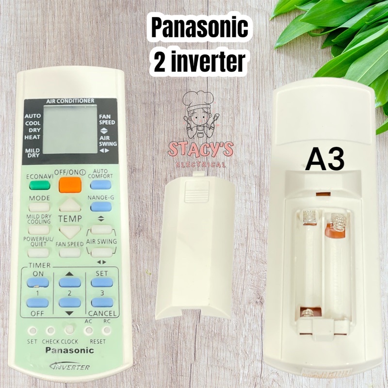 Jual REMOTE AC PANASONIC 2 INVERTER | Shopee Indonesia
