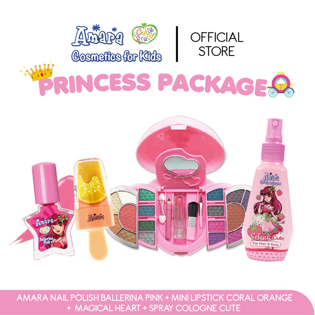 Jual Amara Princess Package, Paket mainan makeup anak, lengkap aman ...