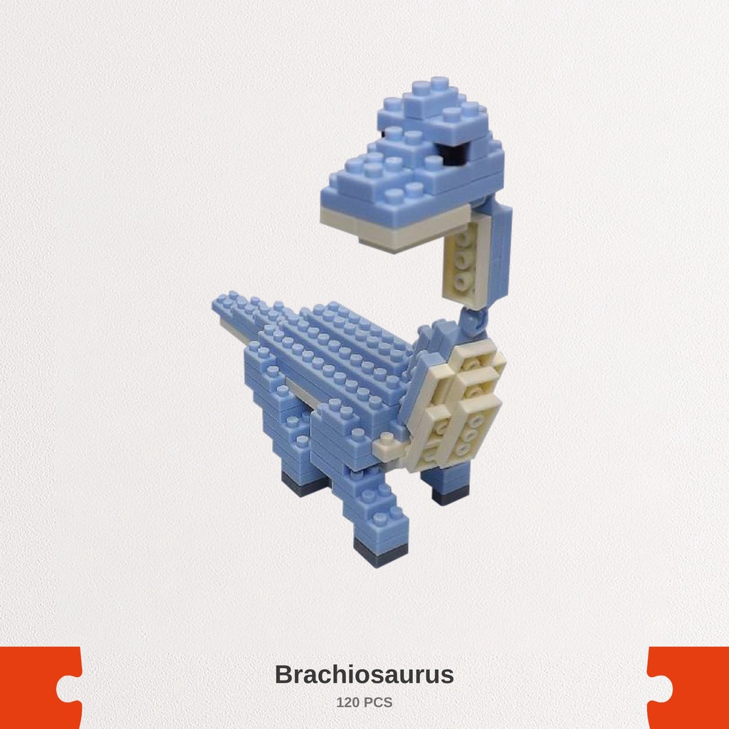 Jual Daiso PB0051 Dinosaur - Brachiosaurus 120 PCS Mini Block | Shopee Indonesia