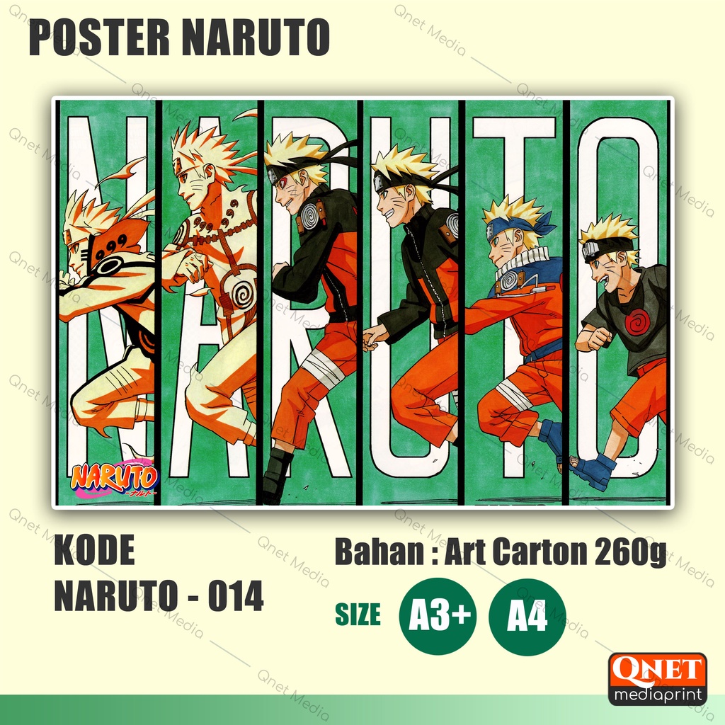 Jual POSTER ANIME NARUTO + LAMINASI GLOSSY | Shopee Indonesia