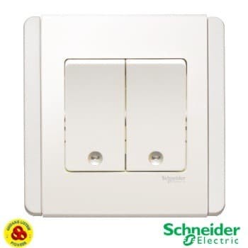 Jual Schneider Saklar 2G Seri Neo E3032V1_Eww Double 2 Gang 1 Way Led ...