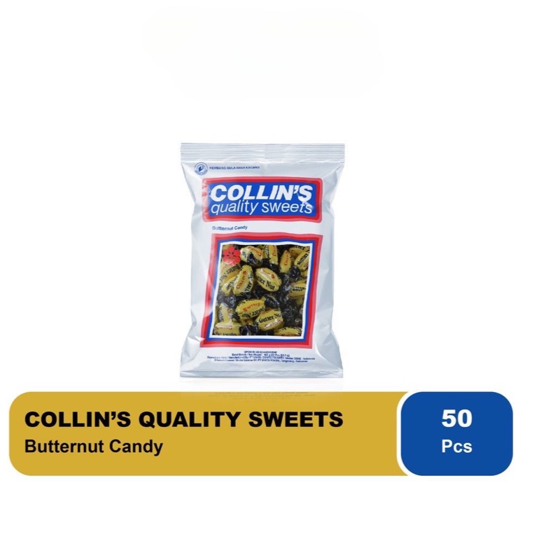 Jual Permen Collins Butternut 160gr | Collin's Butternut Candy Isi 50 ...
