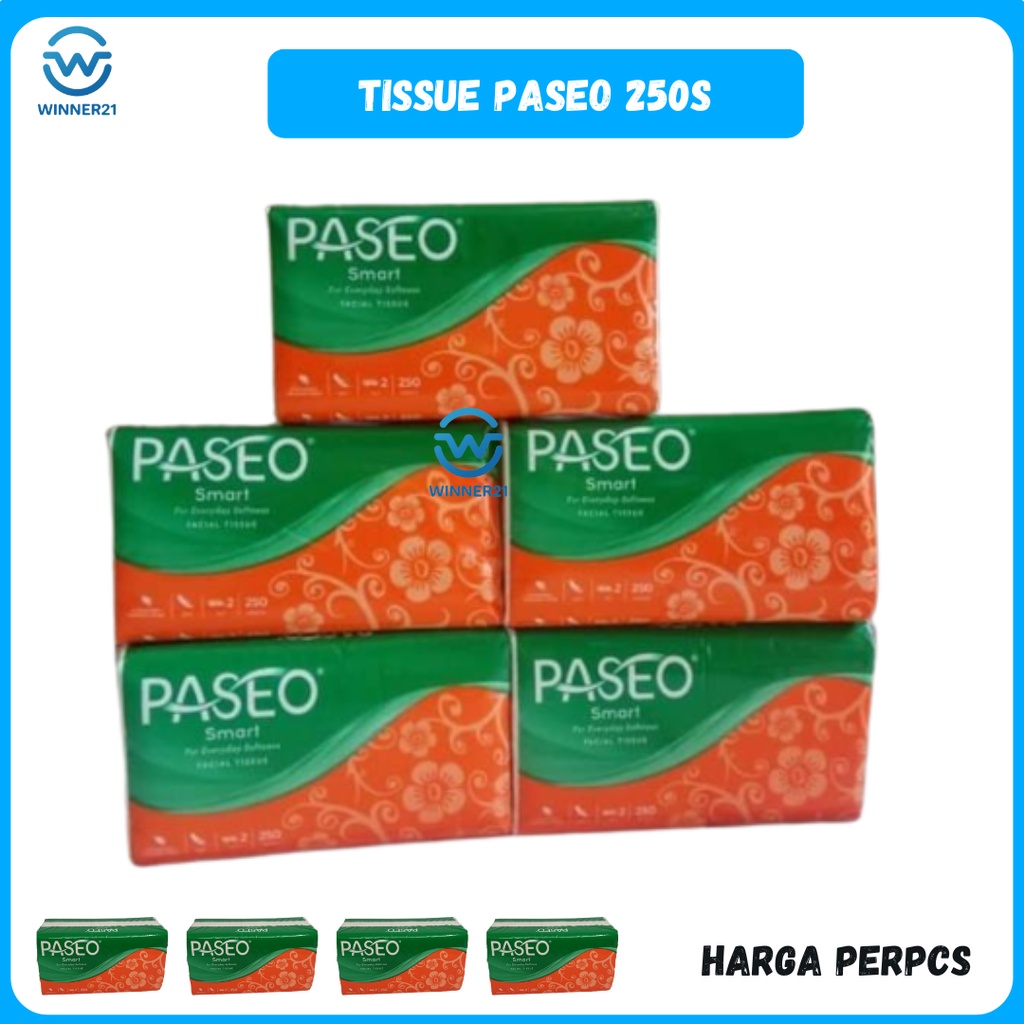 Jual Tissue PASEO SMART Facial 250 lembar Passeo Tisu Wajah Murah ...