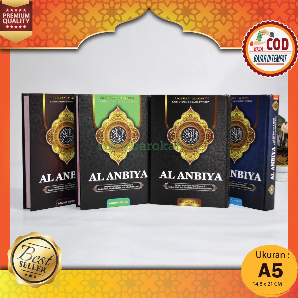Jual Al Quran Al Anbiya A5 Tanpa Terjemaham Rasm Utsmani 2 Warna Alquran Non Terjemah Ukuran ...