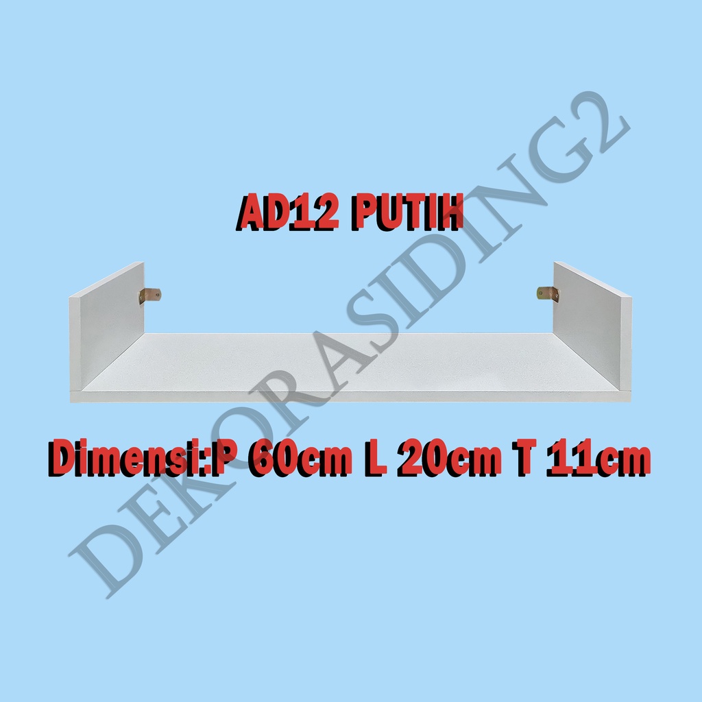 Jual rak ambalan dinding minimalis 20x60 - AD12 / ambalan buku / rak ...