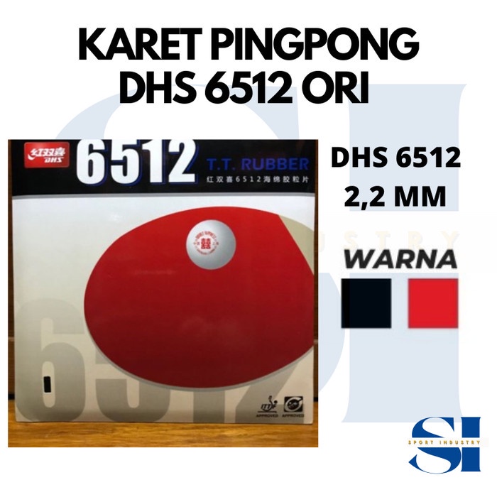 Jual Karet Bat Tenis Meja /Rubber Bat Pingpong DHS 6512 ORI | Shopee Indonesia