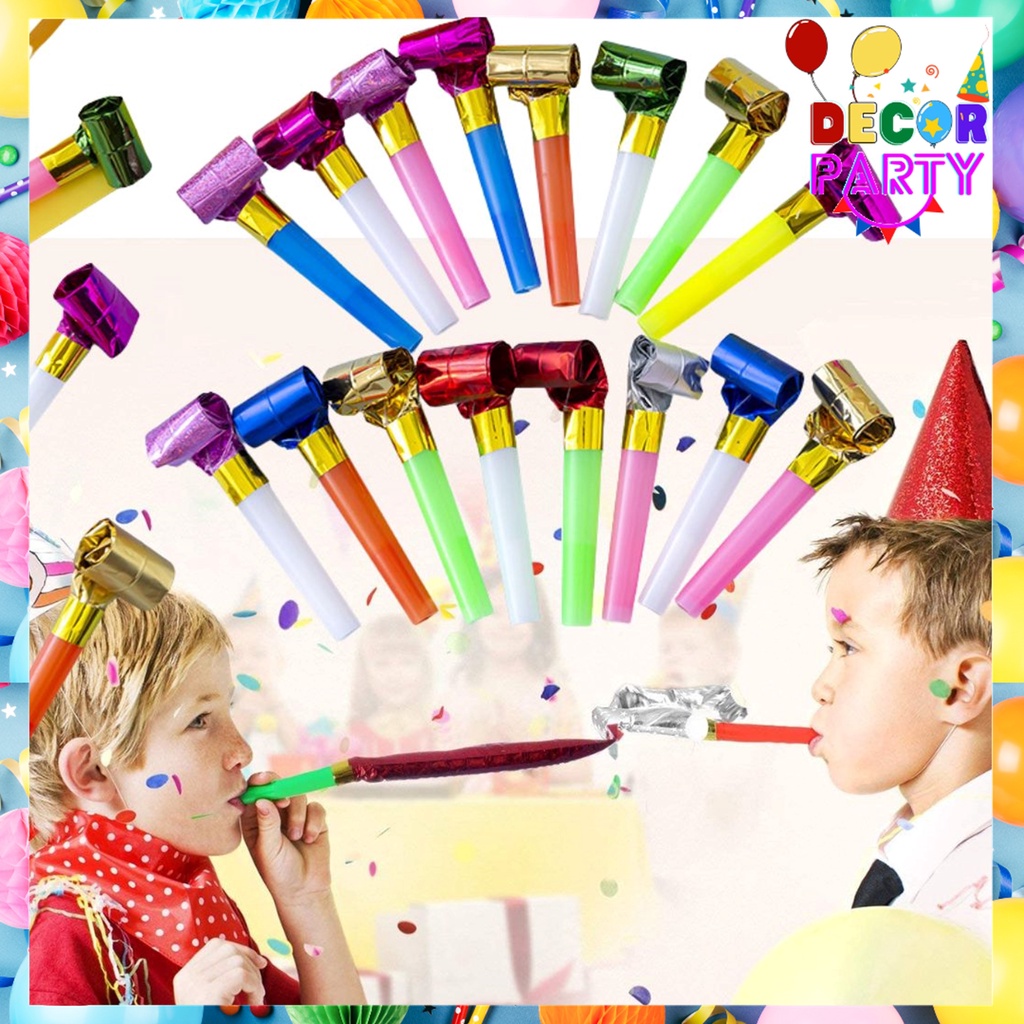 Jual DP Terompet Lidah Metalik Peluit Julur Pesta Ulang Tahun Souvenir ...