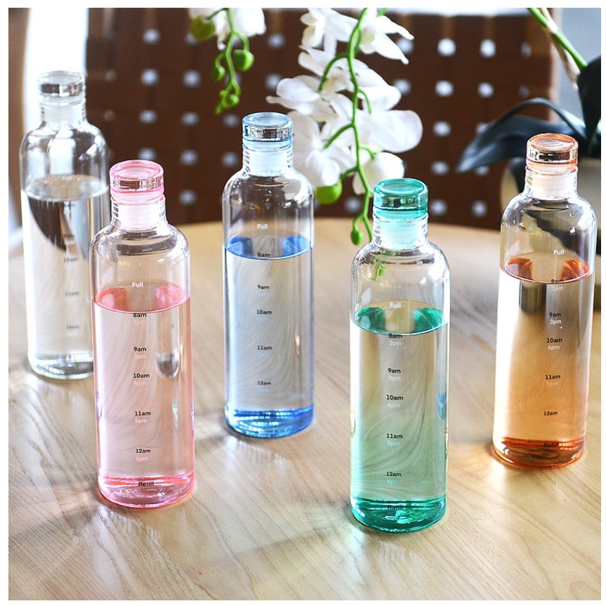 Jual Botol Minum kaca Aesthetic Water Bottle Termos Botol Bening ...