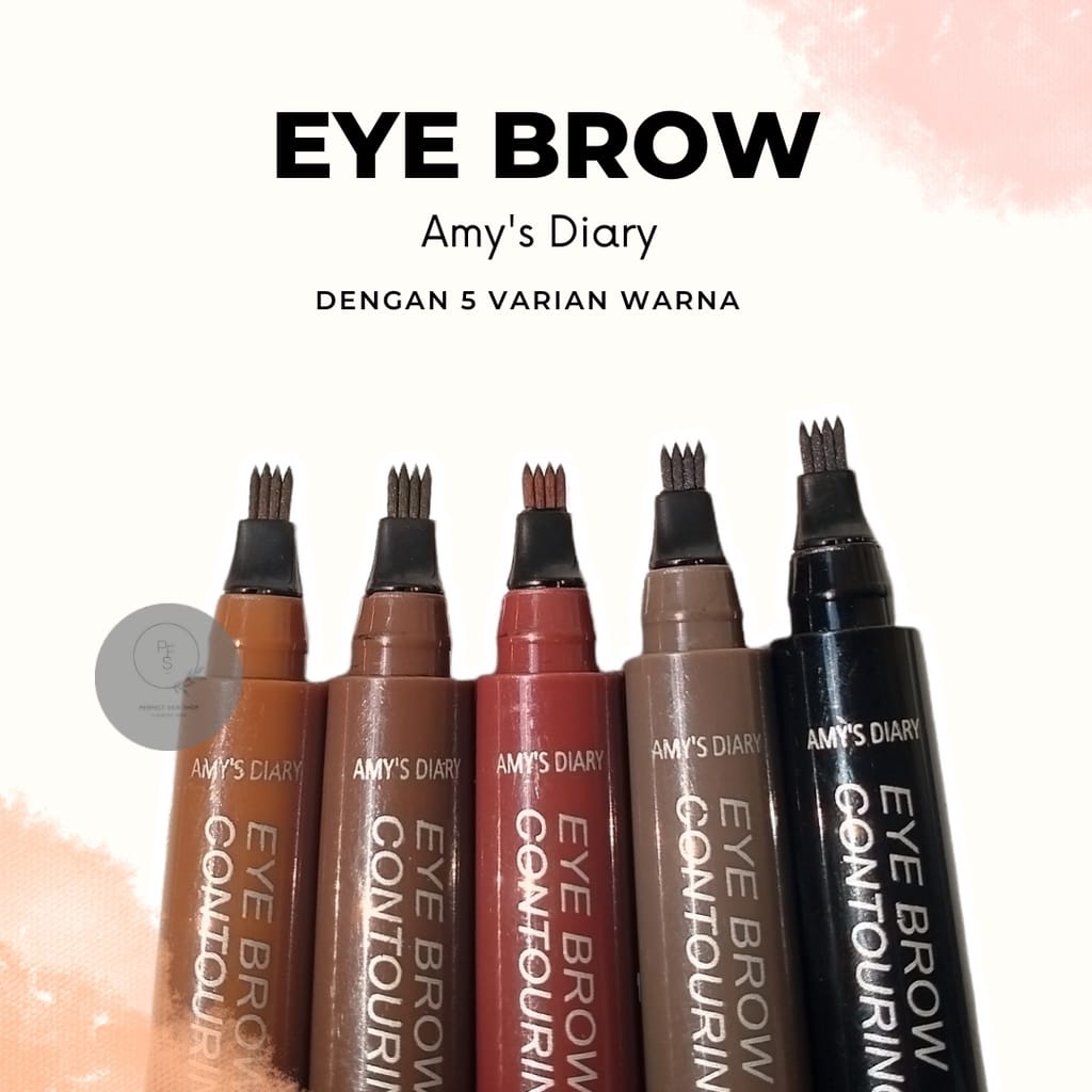 Jual [BPOM] AMY'S DIARY My 4- Tip Brown Eyebrow Pensil Alis Waterproff ...