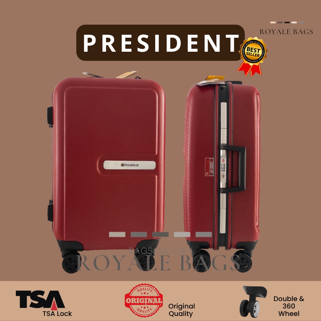 Jual President Series Tas Koper 20 inch Original / Koper 24 inch Fiber ...