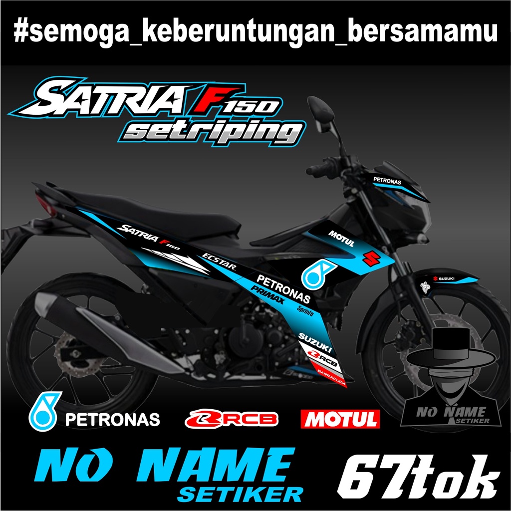 Jual Stiping Stiker Satria FU Injeksi Variasi Petronas (67tok ...