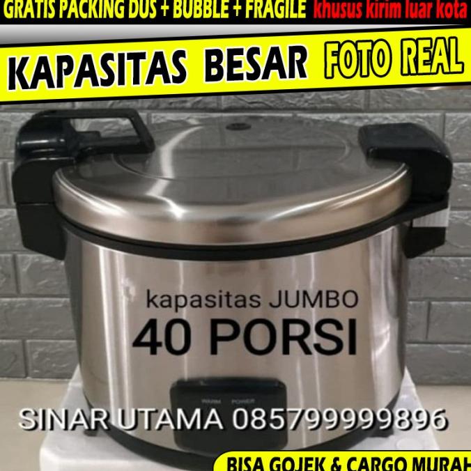 Jual MAGIC COM JUMBO 40 PORSI 20 LITER Besar Rice Cooker JAR Nasi ...