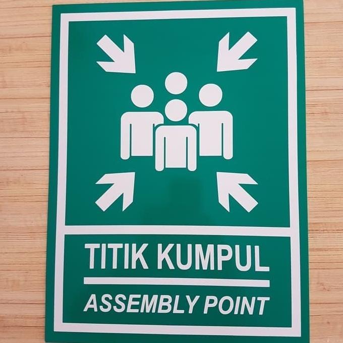 Jual SIGN PLAT K3 RAMBU SAFETY TITIK KUMPUL UKURAN 30X40CM | Shopee ...