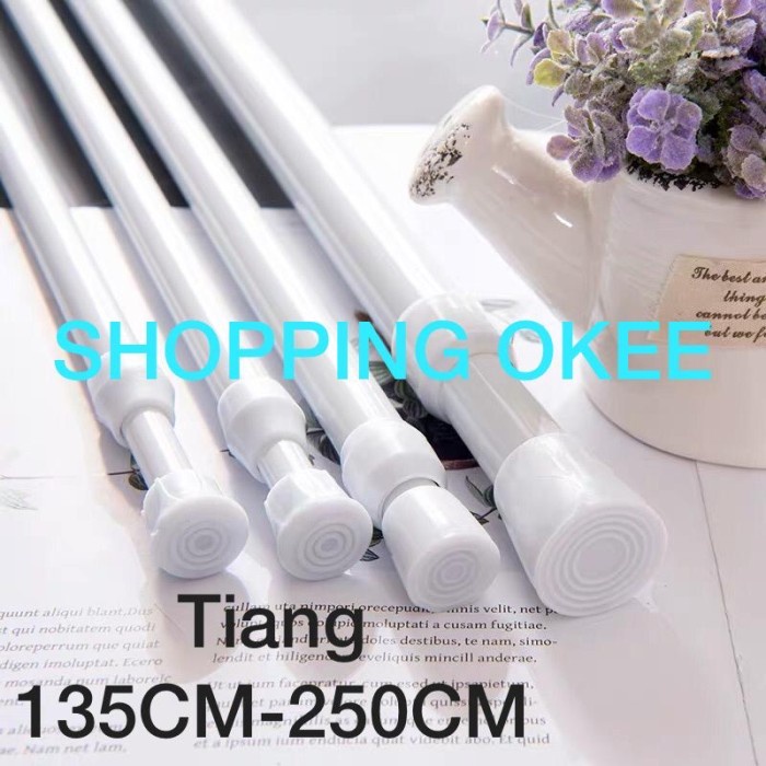 Jual Tiang Tiang Flexibel 135Cm -250Cm / Tiang Jendela / Tiang Pintu ...