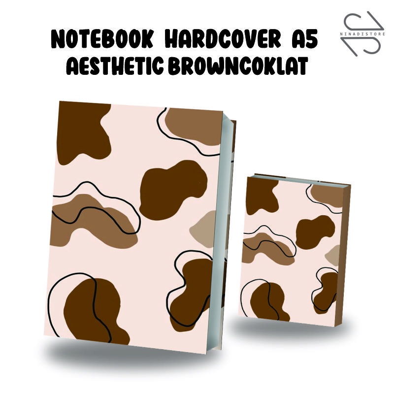 Jual Notebook Buku Tulis Catatan Aesthetic BROWN COKLAT Hardcover A5 ...