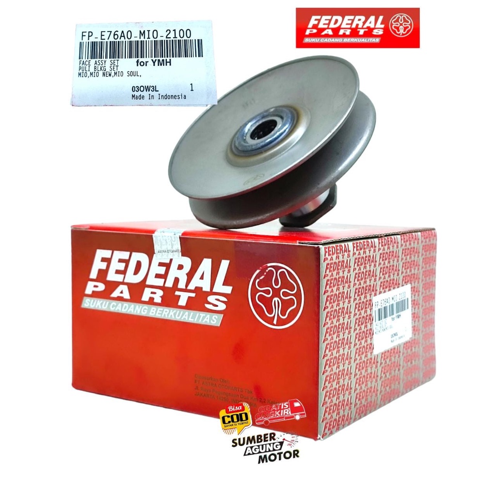 Jual PULLEY PULLY ASSY BELAKANG MIO LAMA MIO SPORTY SOUL FINO KARBU FEDERAL | Shopee Indonesia