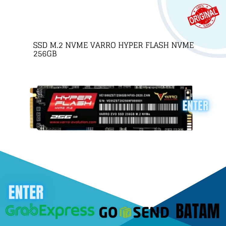 Jual SSD M.2 NVME VARRO HYPER FLASH NVME 256GB | Shopee Indonesia