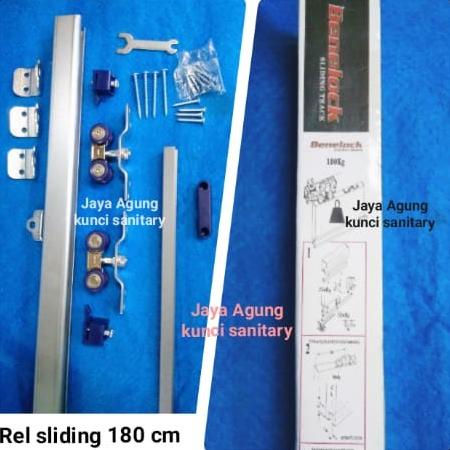 Jual Rel Pintu Sliding/Geser Galvanis Tebal 1,8M | Shopee Indonesia