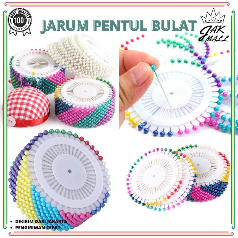Jual Jarum Pentul Hijab Jarum Pentul Bulat Anti Karat Stainless Steel ...