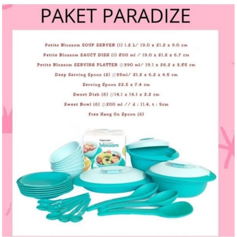 Jual Paradise package tupperware / paaket paradise tupperware / tempat ...