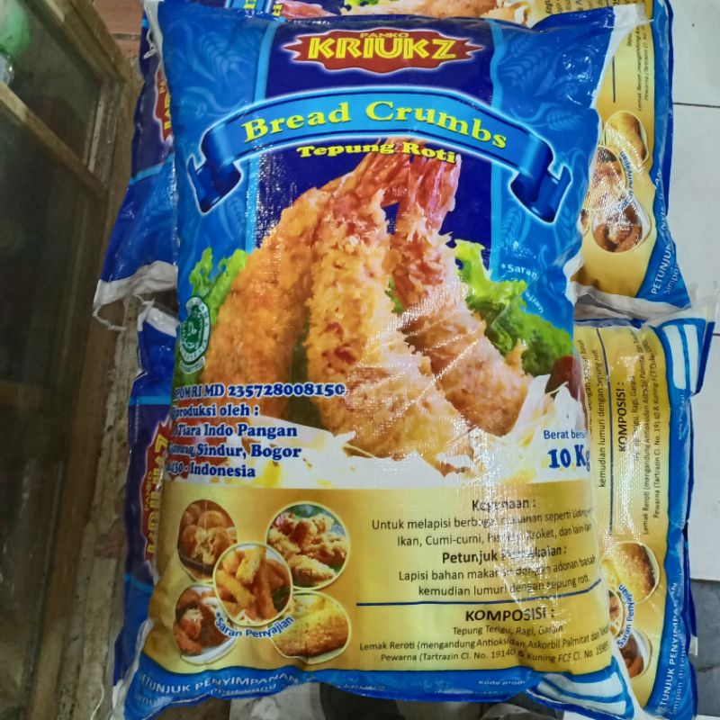 Jual Tepung Roti / Tepung Panir / Bread Crumbs Panko Putih Kriukz 10 kg ...