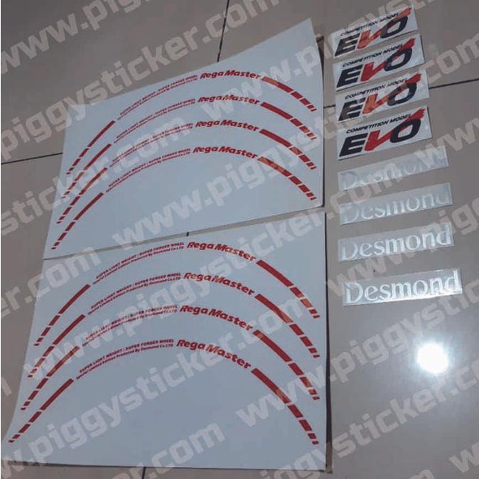 Jual sticker velg EVO REGAMASTER | Shopee Indonesia