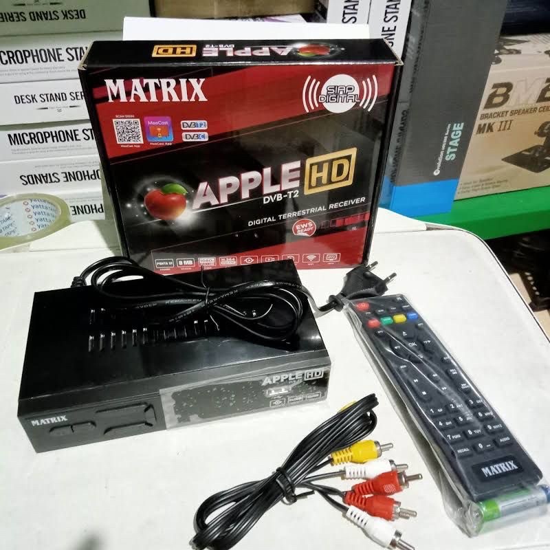 Jual STB TV Digital Set Top Box DVB T2 - Matrix Apple HD | Shopee Indonesia