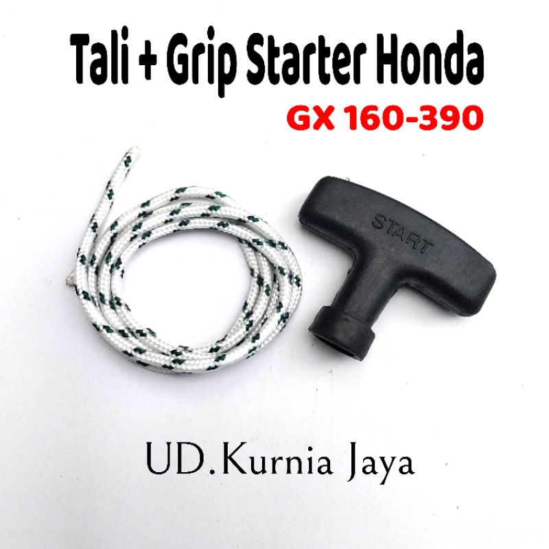 Jual tali+gagang tarikan starter recoil gx160-360 tali engkol tali+ tarikan | Shopee Indonesia