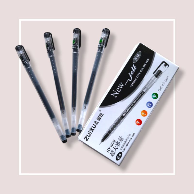 Jual PULPEN GEL EDS ON HITAM BERKUALITAS ZUIXUA NEW JELL | Shopee Indonesia