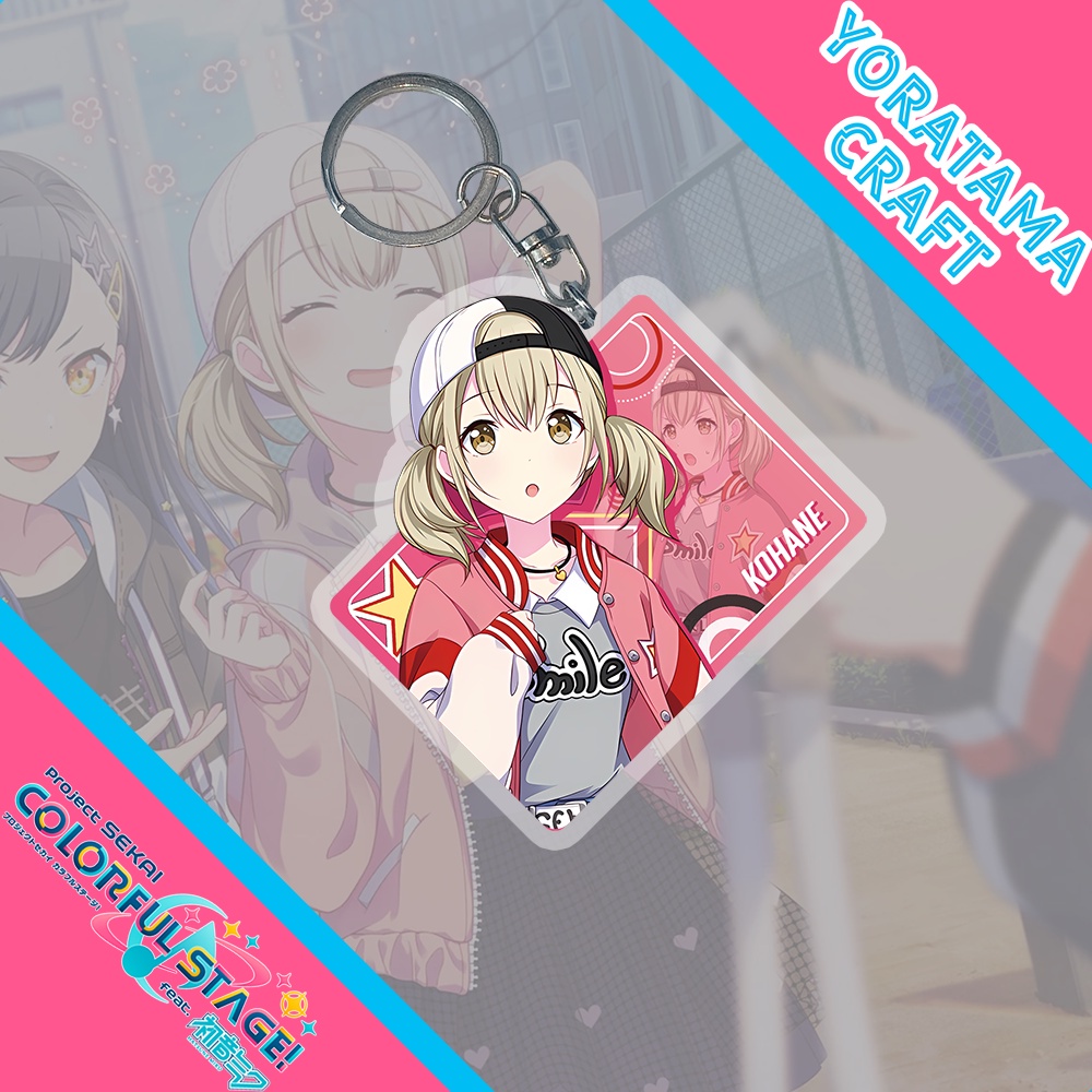 Jual Gantungan Kunci Kohane Project Sekai Card Tipe, Keychain Anime ...