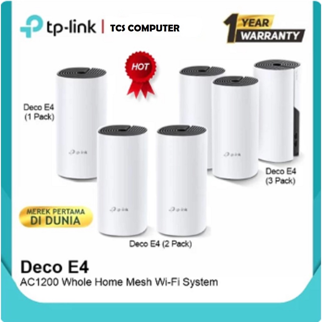 Jual Tp-link Deco E4 1pack /2pack Whole Home Mesh Wifi System router ...