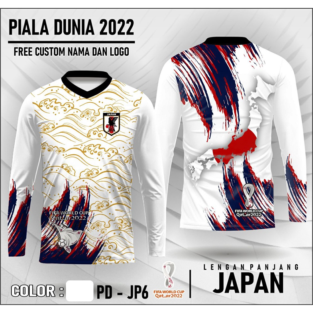 Jual Jersey piala dunia qatar 2022 team jepang/baju bola tim japan lengan panjang | Shopee Indonesia